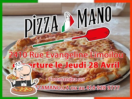 Carta del restaurante PIZZA MANO, Quebec