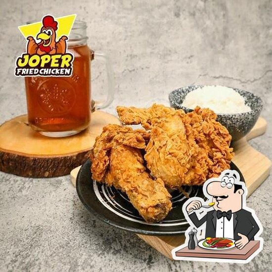 Menu at Joper Fried Chicken restaurant, Jakarta