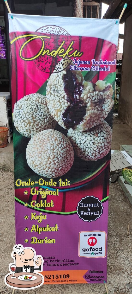 Menu at Ondeku, onde onde lumer, Purwokerto