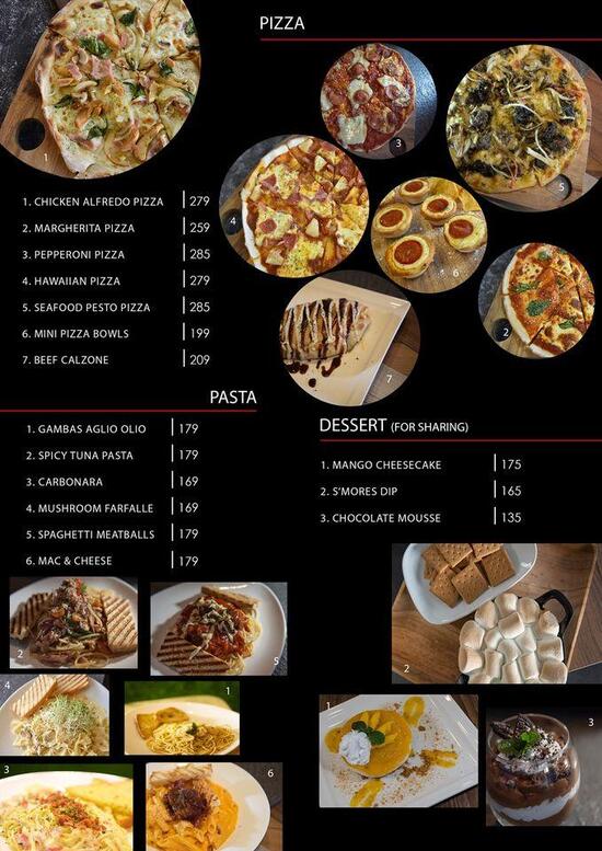 Menu at The Nook Kitchen & Pub, Baguio