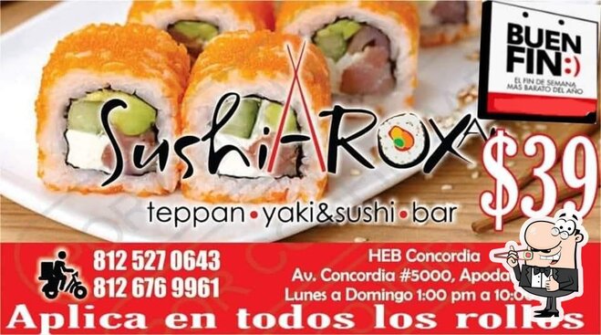 Menu at Sushi rox restaurant, Ciudad Apodaca