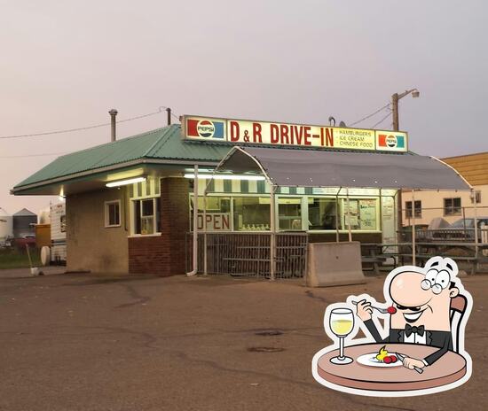 Menu at D & R Drive-In fast food, Innisfail