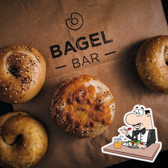 Menu at Bagel bar, Edmonton, 67 Avenue NW