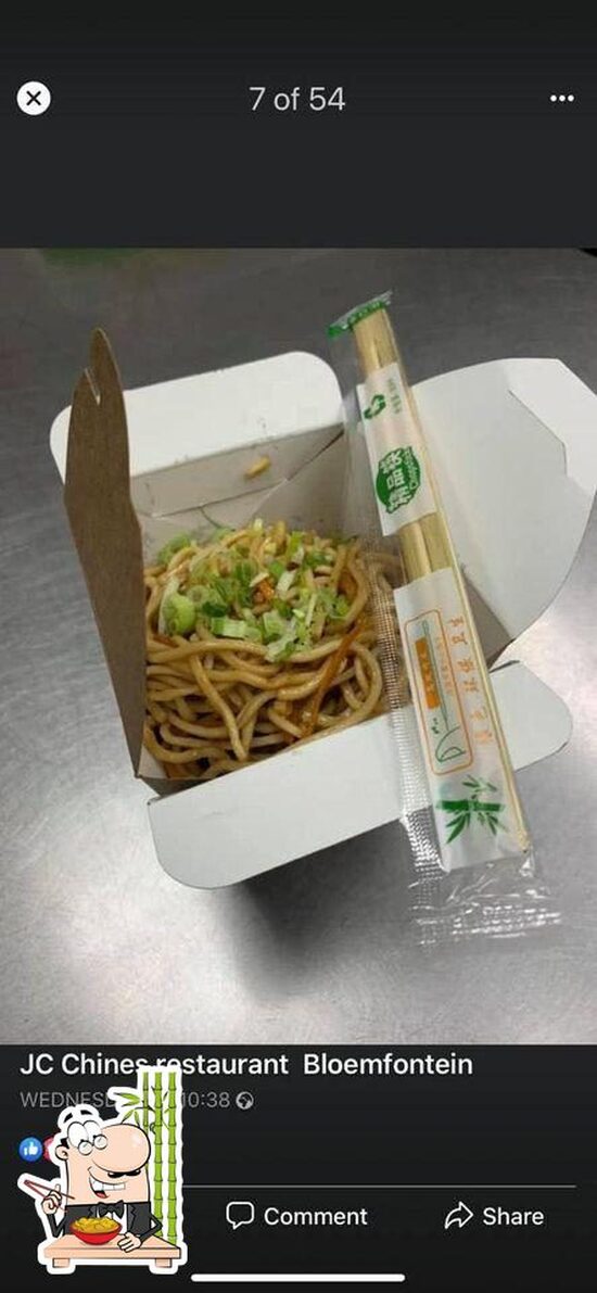Menu at JC Chinese Restaurant, Bloemfontein