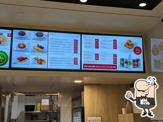 Cazba Pacific Centre, Vancouver - Restaurant menu, prices and reviews