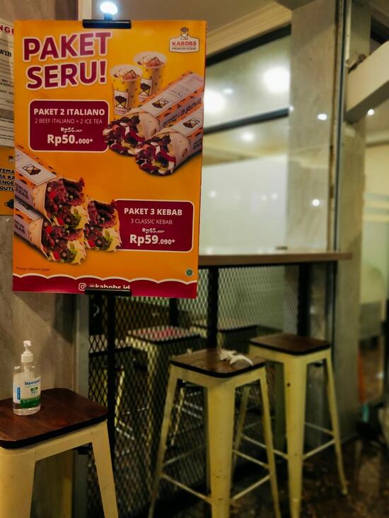 Menu at KABOBS - Premium Kebab, Dipatiukur, Bandung