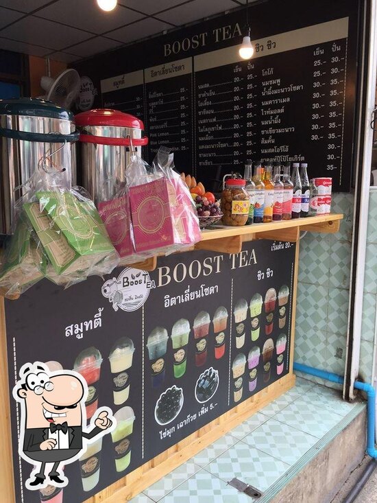 Menu at Boost tea, Songkhla