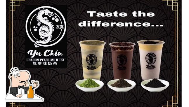 Menu at Yu Chin Dragon Pearl Milk Tea restaurant, Bacolod, PX3C+82Q