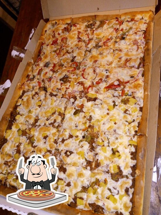 Menu at American Pie Pizza restaurant, Zacatlán