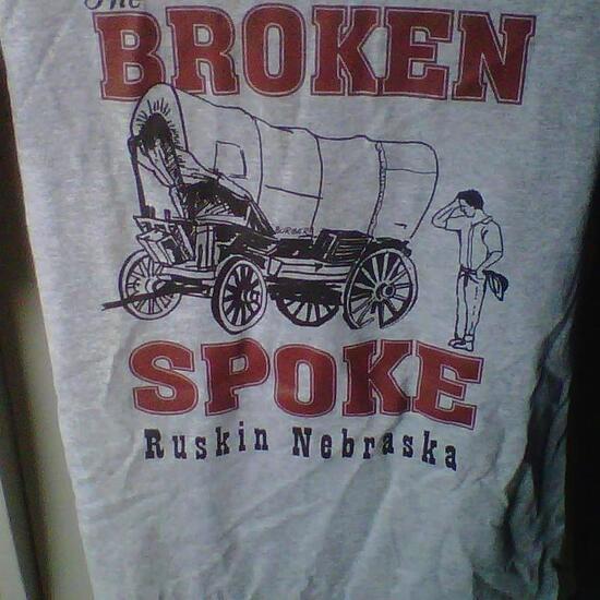 Menu at Broken Spoke restaurant, Ruskin