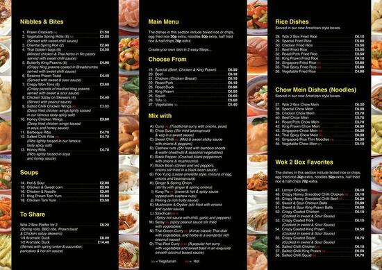 Menu at Chi Chi Asian kitchen restaurant, Belfast, 131 Upper Lisburn Rd
