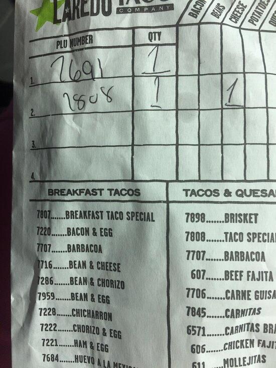 Laredo Taco Company, 2612 State Hwy 17 in Pecos - Restaurant reviews
