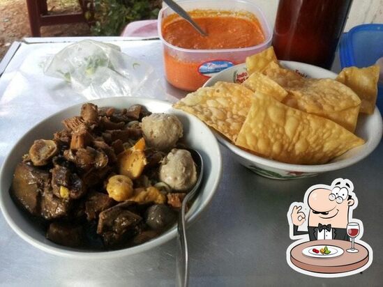 Menu at Mi Ayam Batong restaurant, South Jakarta