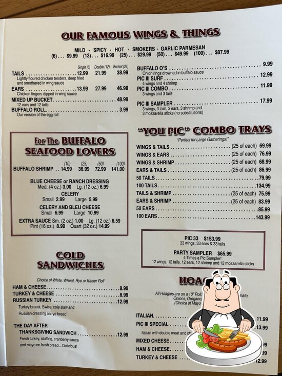 Donnie Russell's Pic III, Medford - Restaurant menu, prices and reviews