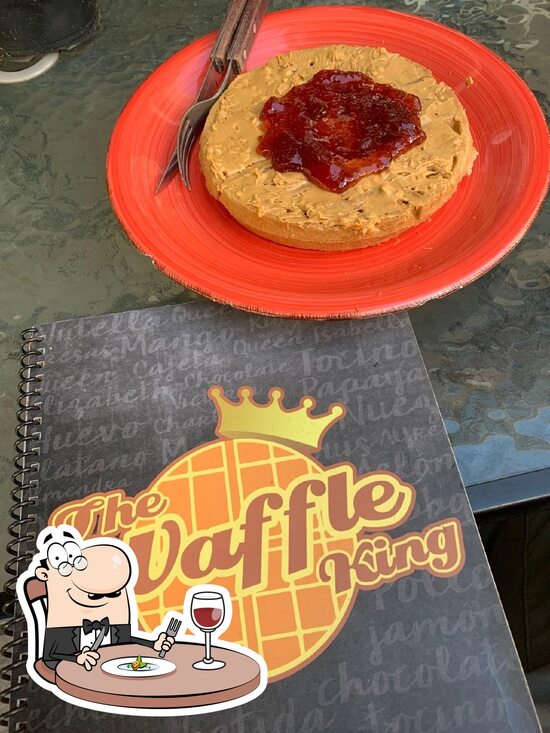 Menu at The Waffle King restaurant, Durango