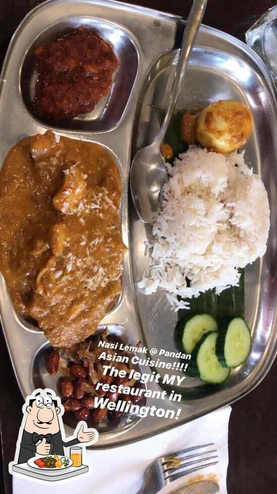 Menu at Pandan Asian Cuisine restaurant, Lower Hutt, 5 Melling Rd