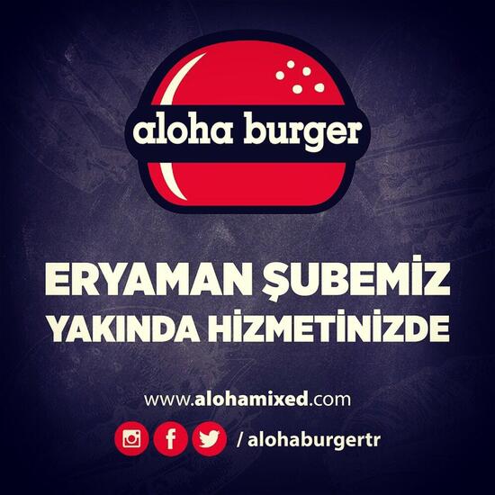 ALOHA BURGER, Ankara, Malazgirt 1071. Cd. No:45 - Restaurant menu and ...