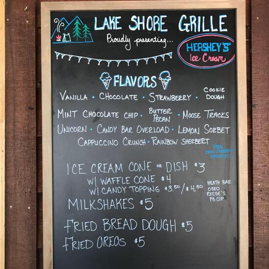 Menu at LakeShore Grille restaurant, Corinth