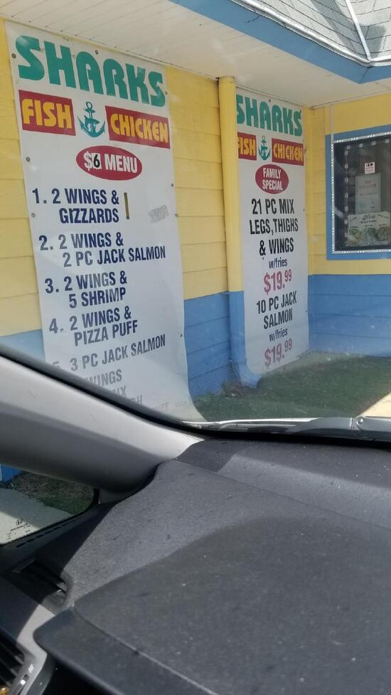 Sharks Fish & Chicken, 5831 Calumet Ave in Hammond - Restaurant menu ...
