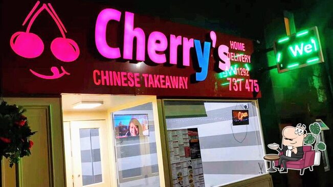 Menu at Cherry’s Chinese Takeaway restaurant, Dalmellington