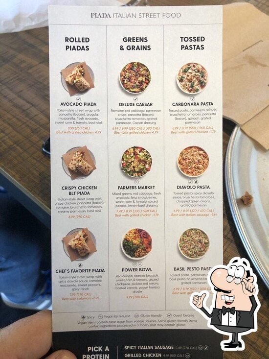 Piada Italian Street Food, Plano - Restaurant menu, prices and reviews