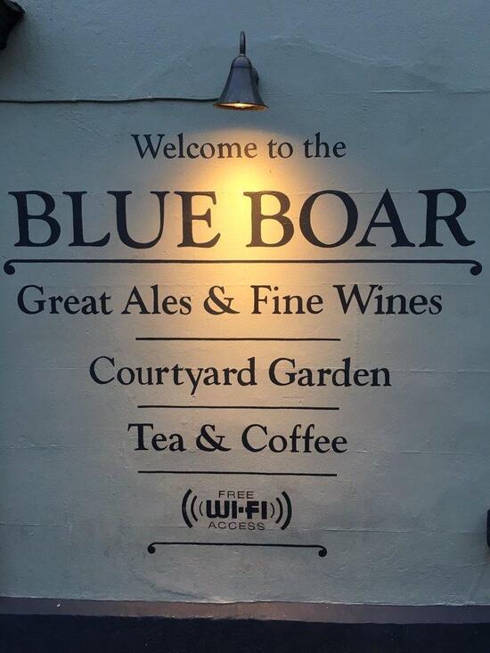 Menu at Blue Boar pub & bar, Ludlow