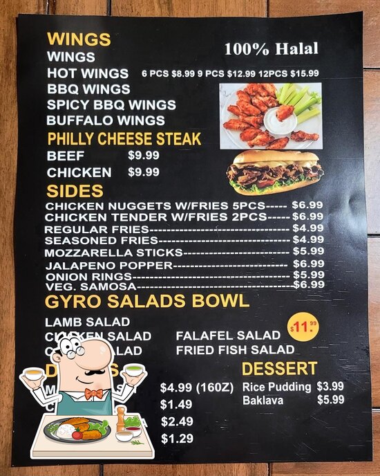 Prince Gyro & Wings, Crofton - Restaurant menu, prices and reviews