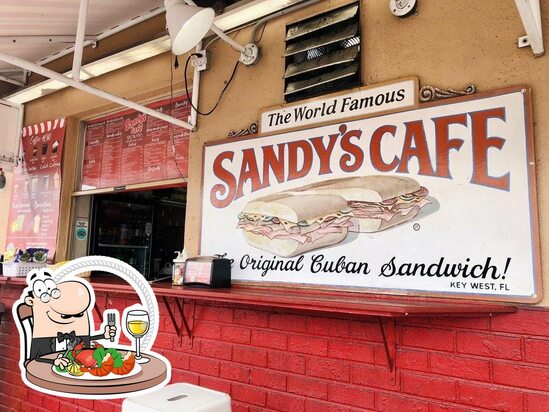 Menu at Sandy's Café cafe, Key West, White St