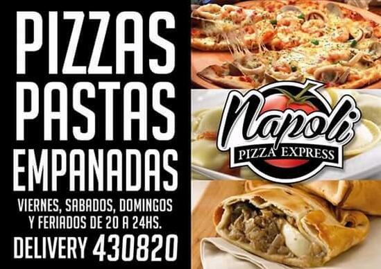Menu at Napoli Express, Ramallo