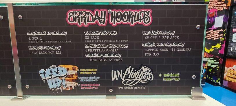 Menu at The Cookie Plug desserts, Temecula