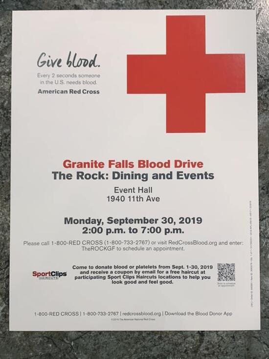 Menu at The Rock Dining and Events restaurant, Granite Falls