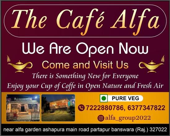Menu at The cafe alfa, Partapur