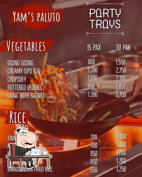 Chef Yam's Paluto(Party Trays), Rodriguez - Restaurant menu, prices and ...