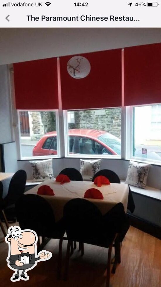 Menu at Paramount Chinese restaurant, Bideford