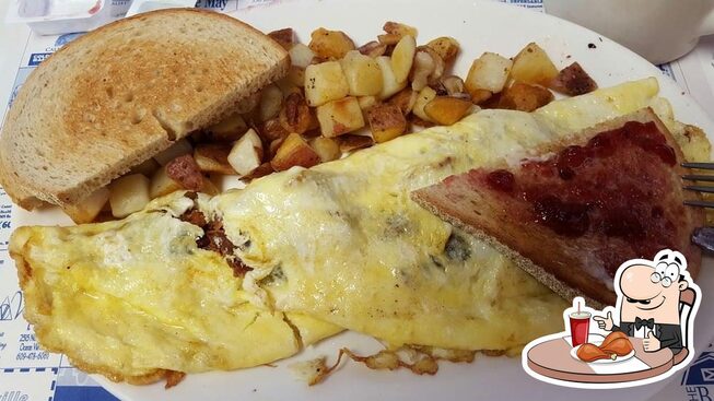 Menu at Marge's Diner restaurant, USA, US-9