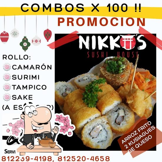 Menu at Nikko's Sushi House restaurant, Ciudad Apodaca