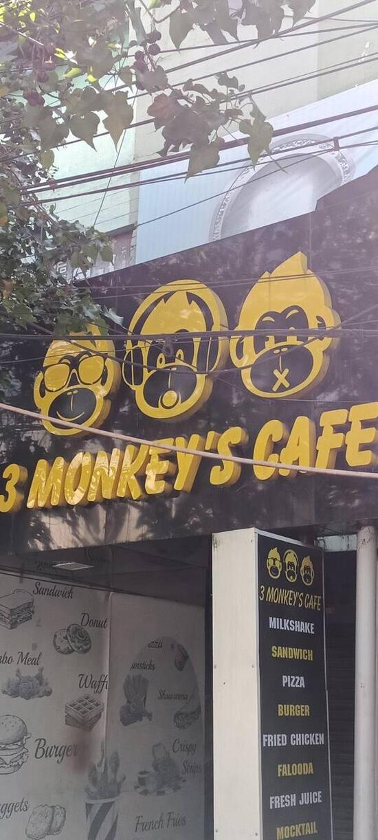 Menu at 3 Monkeys Cafe, Coimbatore, 9 A