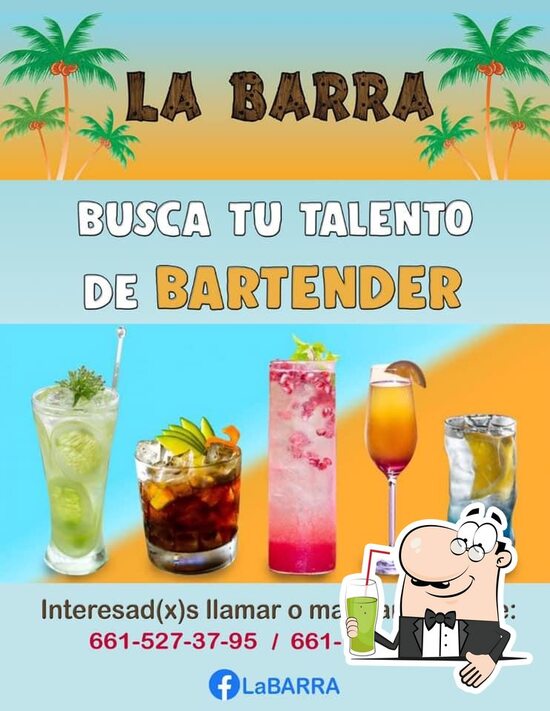 Menu at La BARRA, Rosarito