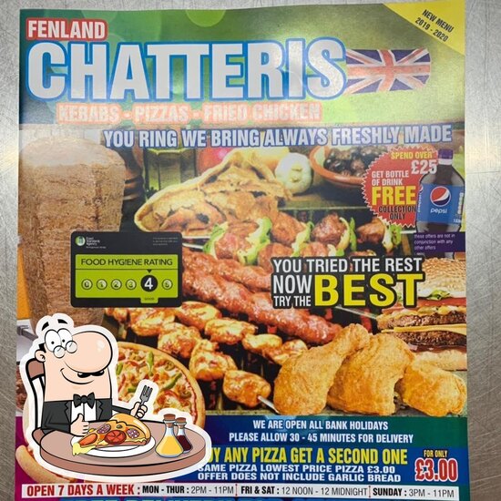 Menu at Chatteris Kebab fast food, Chatteris