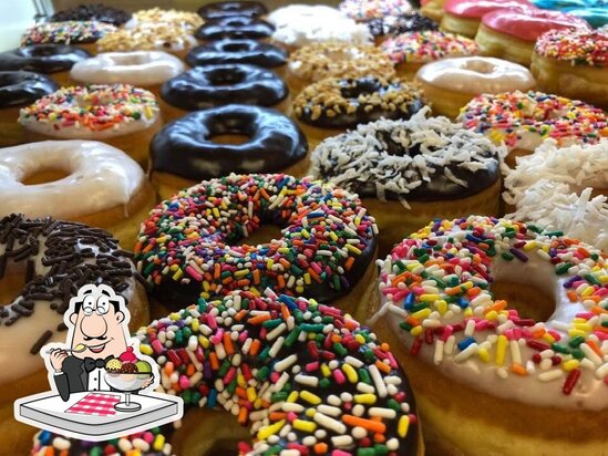 Menu at Happy Donuts, Liberty