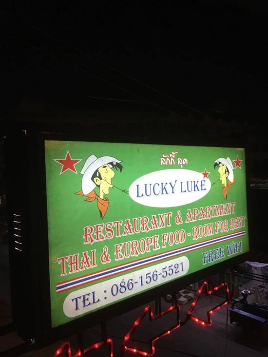 Menu at Lucky Luke Restaurant & Apartment, Pattaya City, 216/69-70
