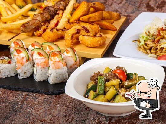 Menu at Golden Sushi restaurant, Moscow