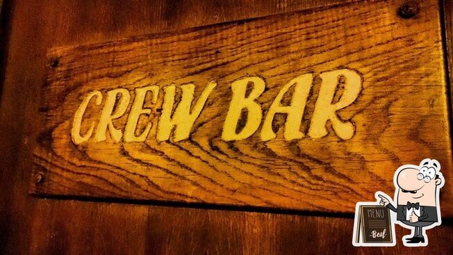 Menu em Crew Bar, Estoril