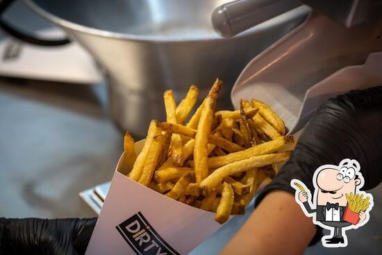 Menu at Dirty Fries, Sibiu