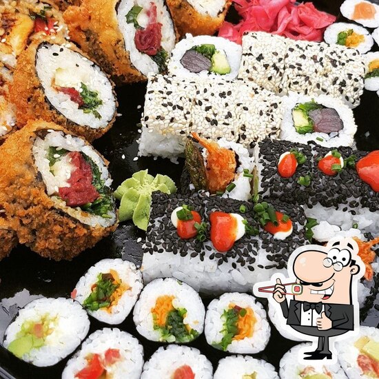Menu at Moji Sushi restaurant, Hamburg