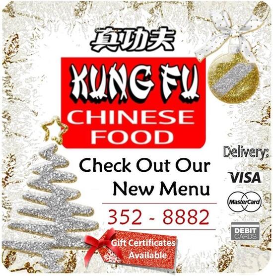 Menu at Kung Fu Chinese Food restaurant, Chatham-Kent