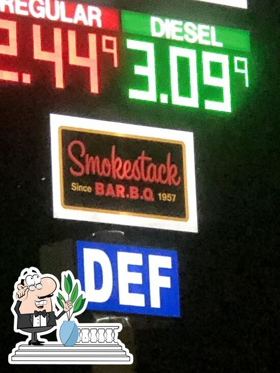 Menu at Smokestack BBQ, Warrensburg