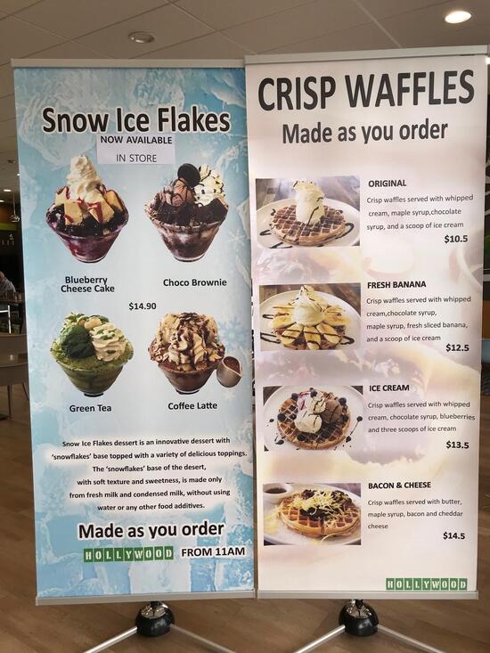 Menu at hollywood cafe westgate lifestyle center, Auckland