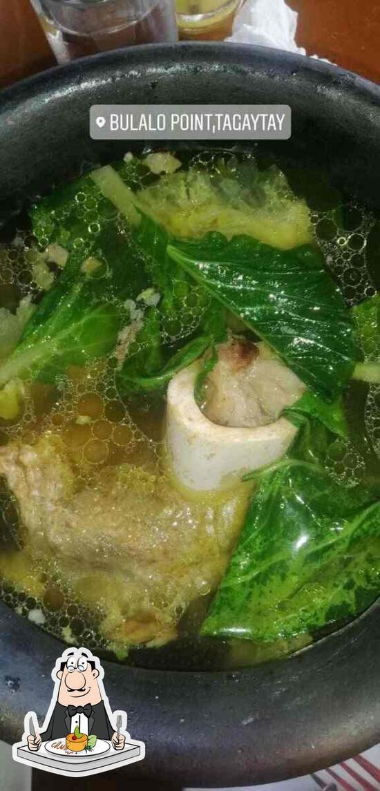 Menu at Bulalo Point restaurant, Laurel, Aguinaldo Highway