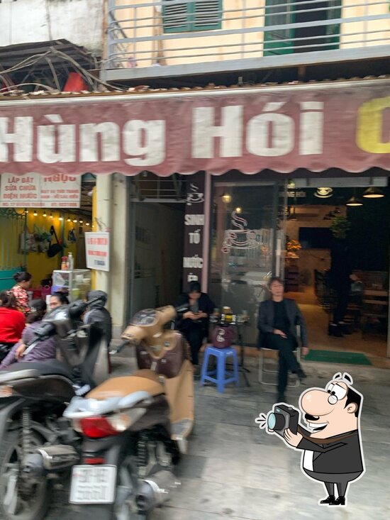 Menu at Coffee Hung Hoi cafe, Hanoi